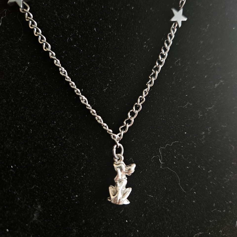 Silver Pluto Dog Disney Vintage Charm Necklace With New Star Chain | eBay
