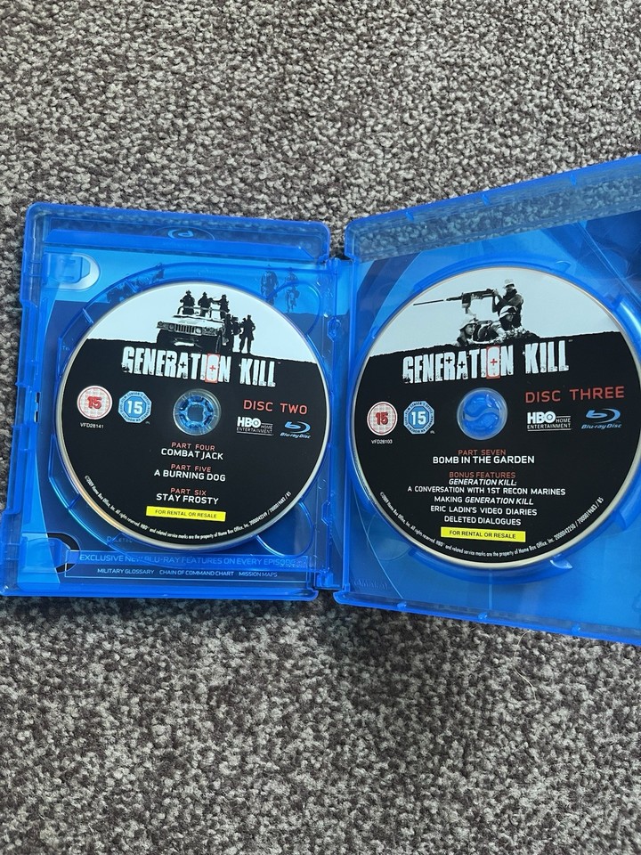 GENERATION KILL BLU RAY MINISERIES HBO 3 DISC SET | eBay UK