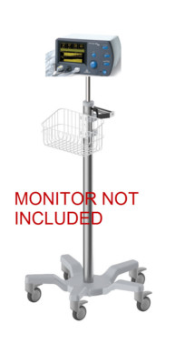 Rolling roll stand for Philips Respironics Nico2 monitor (big wheel mt ...