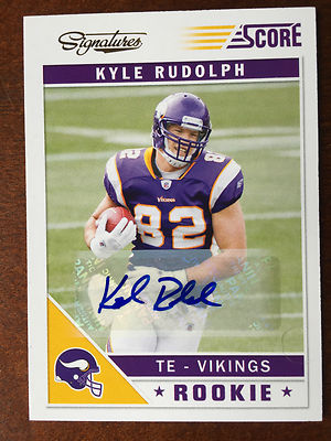 2011 Score Kyle Rudolph RC Auto Rookie Autograph | eBay