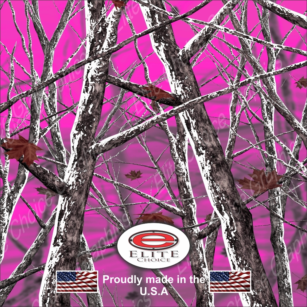 Snowstorm Hot Pink Wrap Vinyl Truck Camo Car SUV Real Camouflage 52 ...