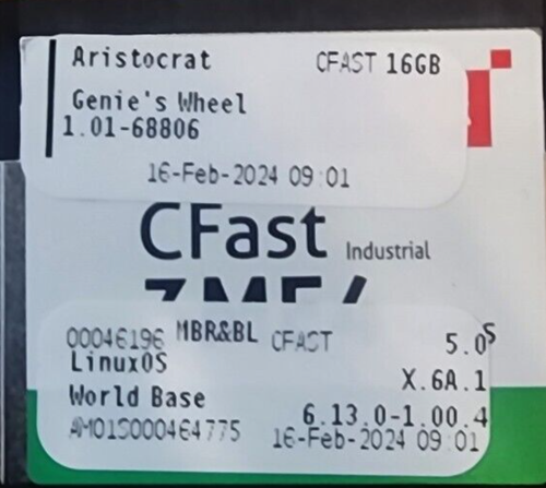 Aristocrat Software Gen8/9 "Genie's Wheel (MarsX Flex)" (1.01-68806) CFast | eBay