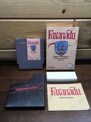🔥Faxanadu (Nintendo NES, 1989) Complete w/ Box & Manual - Authentic ...