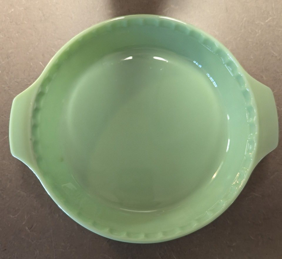 Anchor Hocking Fire King 2000 Jadeite Glass 10" Pie Plate | eBay