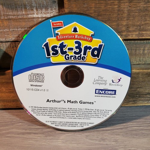 Arthurs Math Games CD-ROM 1st-3rd Grade Adventure Workshop Homeschool ...