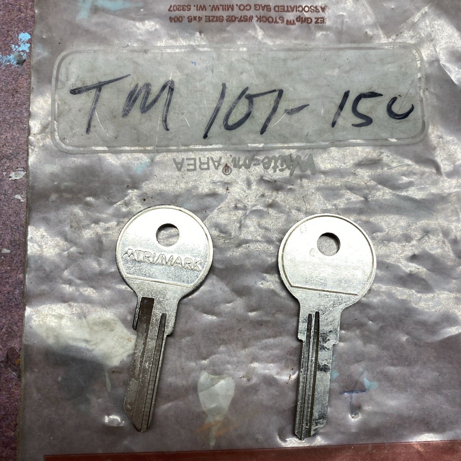 (2keys)Trimark Keys / RV Storage / Motorhomes / cut to code / Series ...