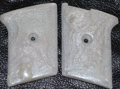 Phoenix Arms Raven 25 ACP pistol grips pearl white smooth slide safety ...
