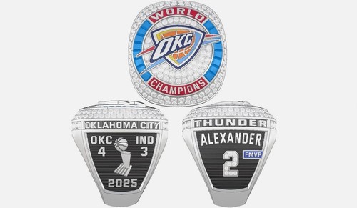 2025 Oklahoma City Ring OKC Thunder SGA Ring Size 11 | eBay
