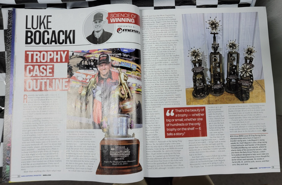 Rivista NHRA National Dragster SETTEMBRE 2025 Numero 9 Vol 66 Di Drag ...