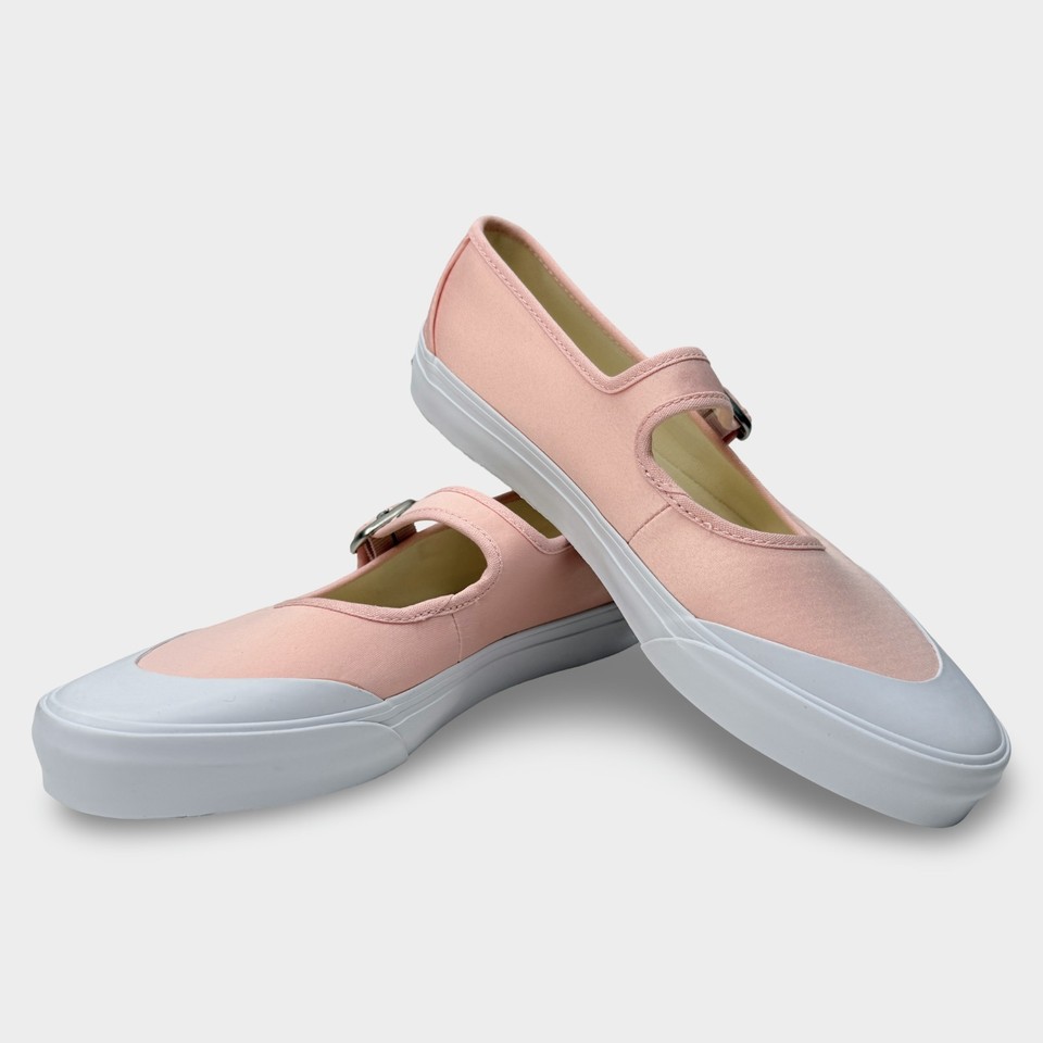 Vans Women's Mary Jane Shoes Ballet Chintz Rose Pink Canvas Style 93 ...