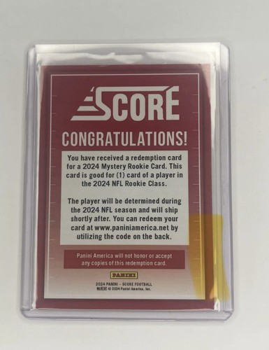 2024 panini Score Mystery Rookie Redemption 402 Mystery Rookies 2 SSP ...