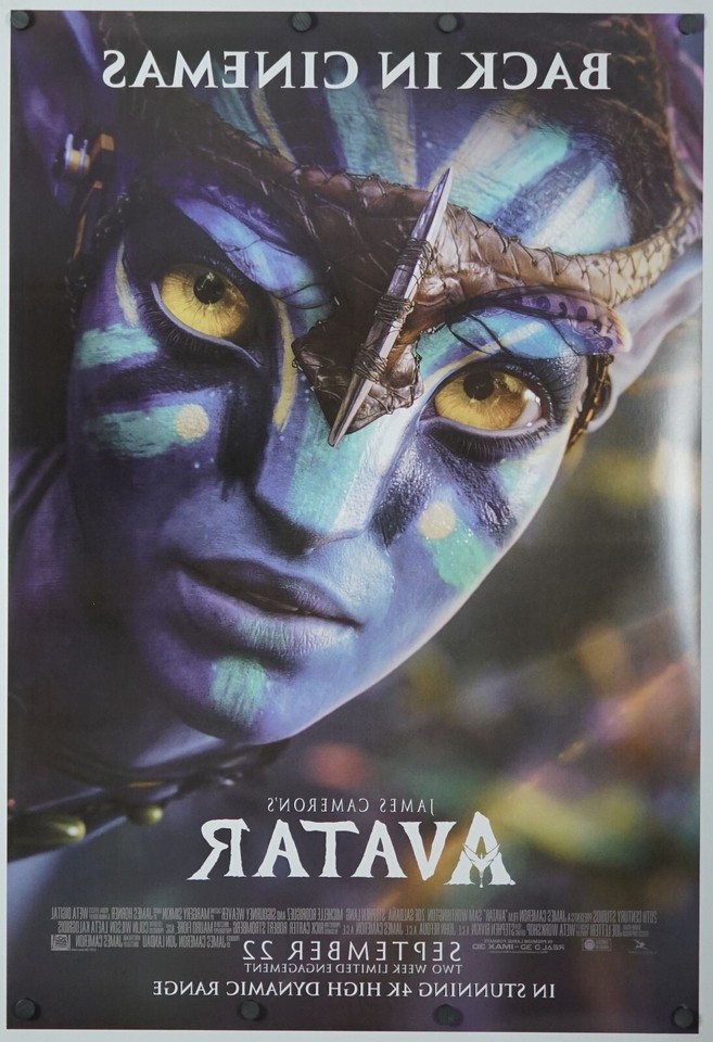 Avatar - original DS movie poster 27x40 D/S 2022 Re-release INTL | eBay