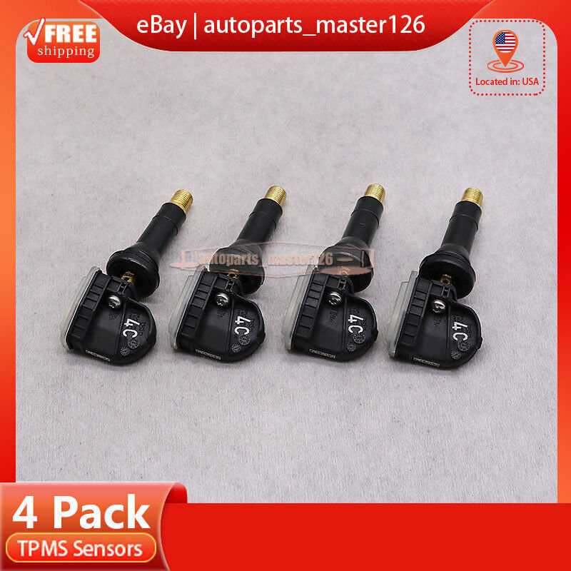 4x NEWEST 433MHz TPMS Tire Pressure Sensor 13540603 For GMC Chevy Buick ...
