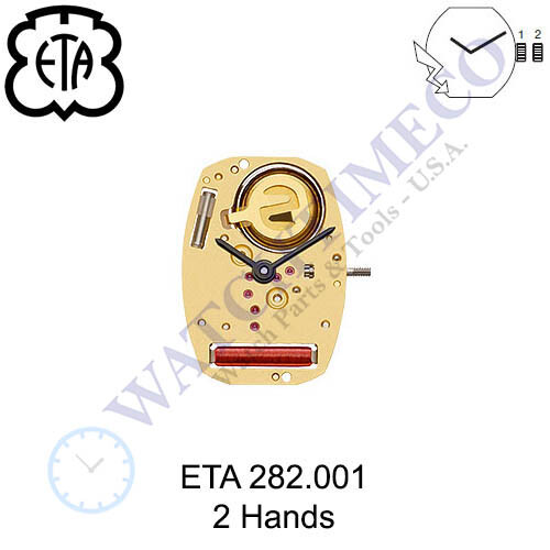Genuine ETA 282.001 (282.002) Watch Movement Swiss 2 Hands | eBay