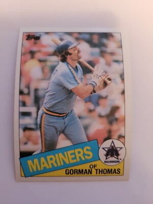 1985 TOPPS GORMAN THOMAS #202 NM | eBay