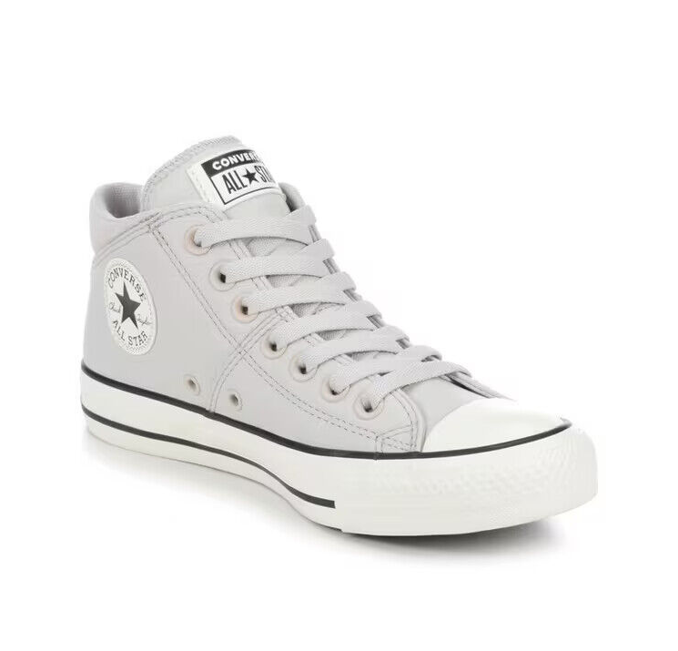 Converse Chuck Taylor All Star Madison Mid Pale Putty Grey Leather ...