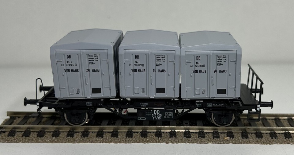 Brawa H0 50595 Behältertragwagen DB Ep.III Neu & OVP | eBay UK