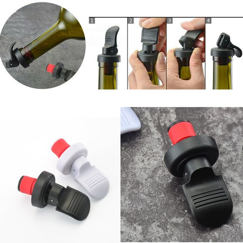 2x/6x Silicone Wine Beer Bottle Stopper Hand Press Sealing Stop Seal ...