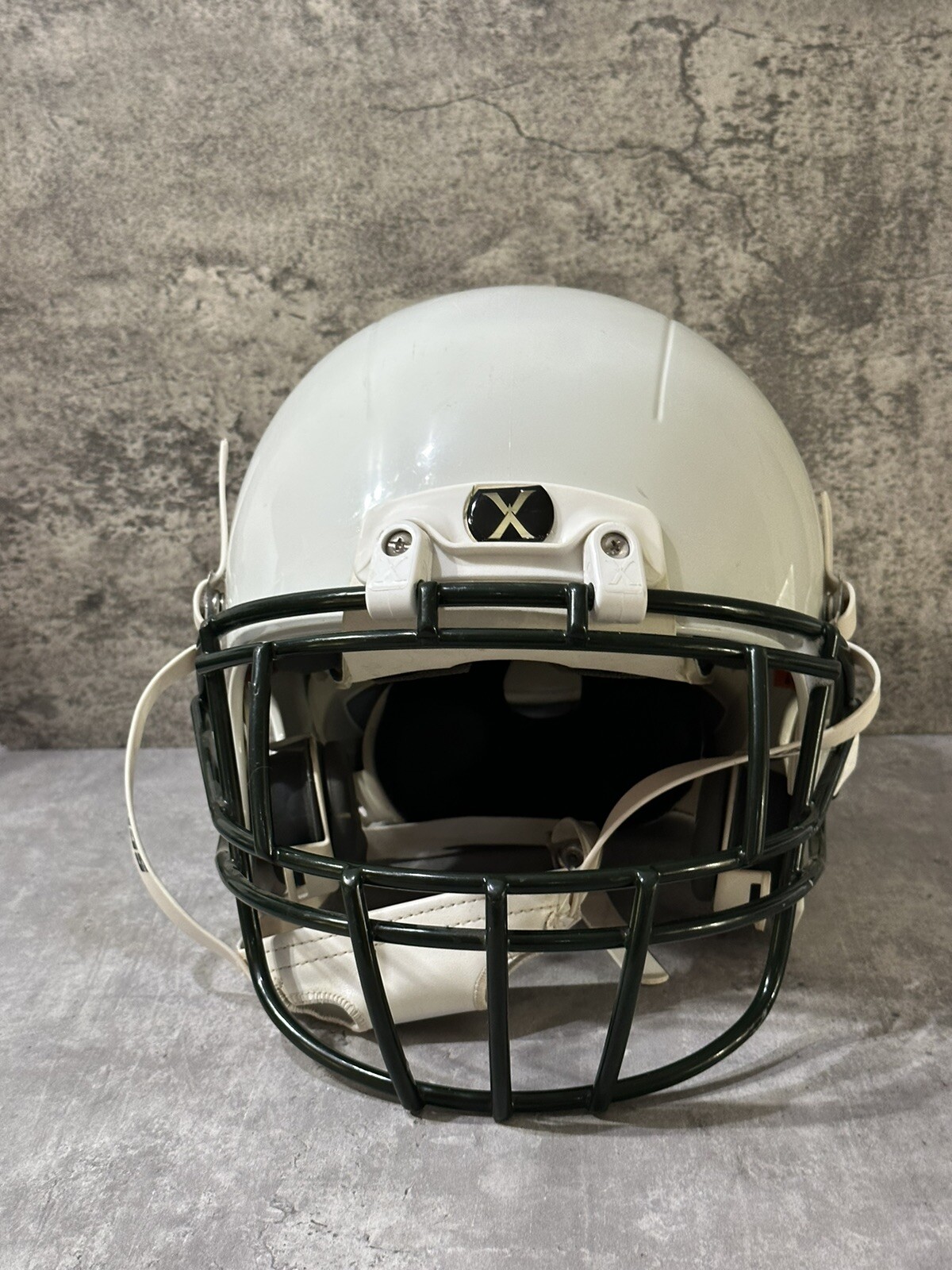 Zenith X2 Size Medium Youth Regular White Football Helmet With Black ...