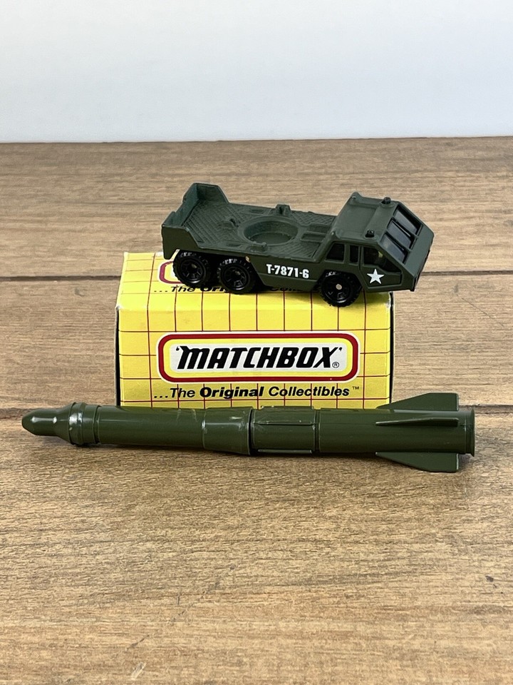 Vintage Matchbox Military Transporter Vehicle w/ Missile, Green 1985 | eBay
