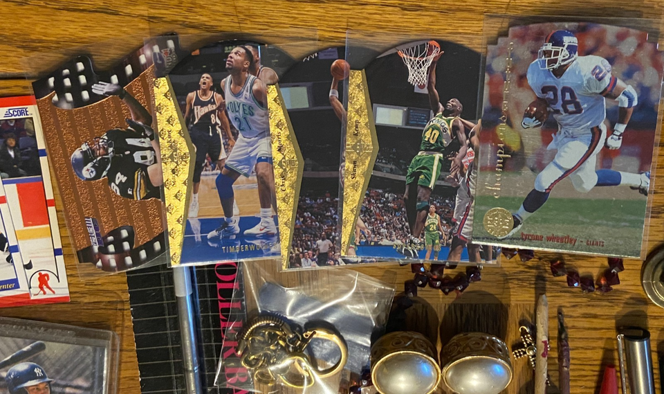 Junk Drawer Lot Vintage Random Stuff! Sports cards, watches, keys ...