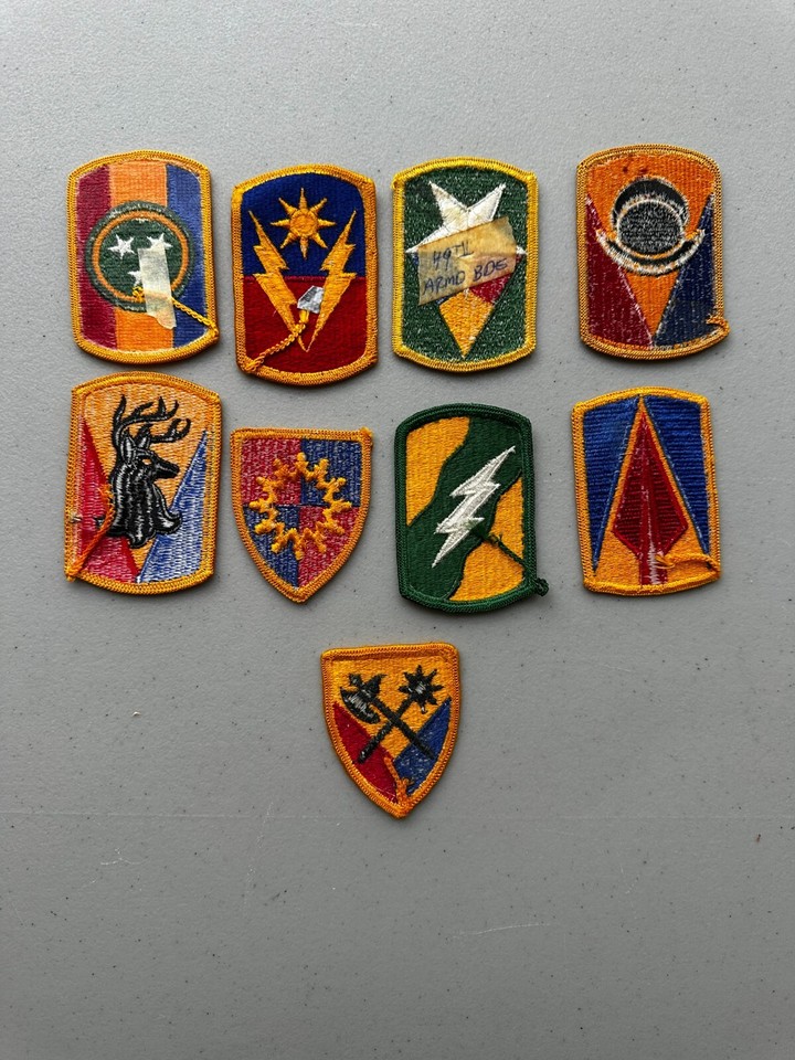 Lot of US Army Armored Brigade Patches - (M0502) | eBay