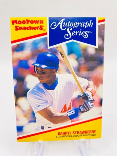 1992 Mootown Snackers Autograph Series - Darryl Strawberry #11 for sale ...