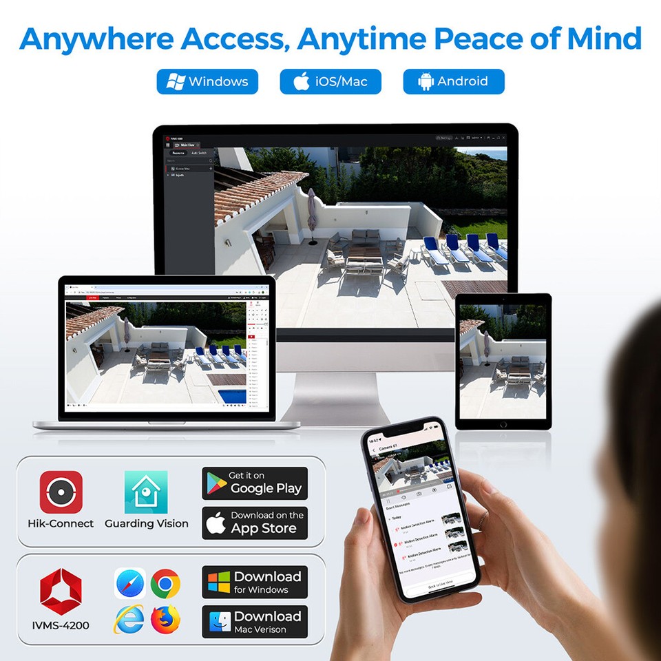 Hikvision 4MP/8MP IP Camera Acusense 2Mic Smart Hybrid Light Face ...