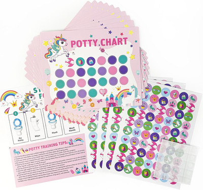 Potty Training Sticker Chart Potty Training Chart,Cartoon Potty Chart ...