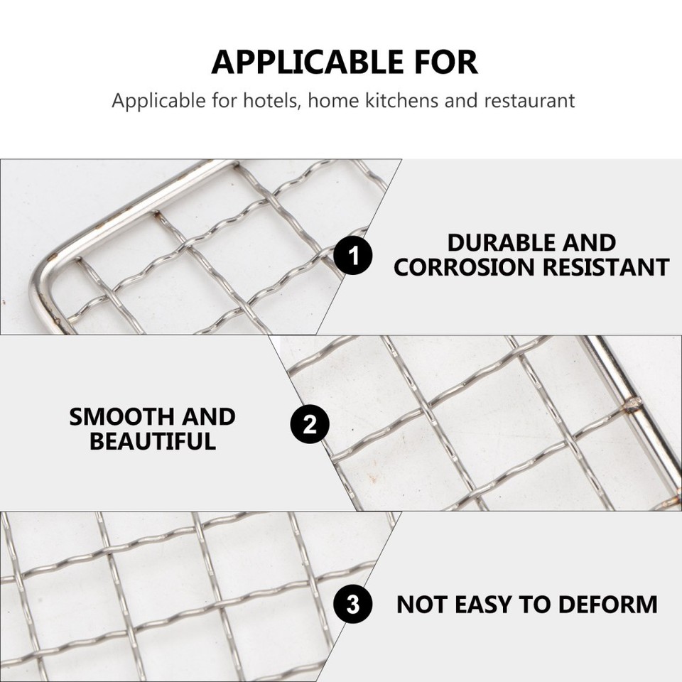 Stainless Steel Bbq Wire Mesh Grilling Rack For Outdoor Cooking ...