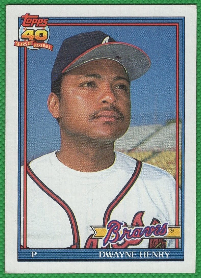 Dwayne Henry - 1991 Topps #567 - Atlanta Braves Baseball Card | eBay