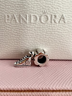 Pandora Sterling Silver Hi Top Sneaker Dangle Charm #790350 Authentic ...