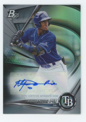 2022 BOWMAN PLATINUM ALEJANDRO PIE AUTOGRAPH PRE ROOKIE RC RAYS AUTO | eBay