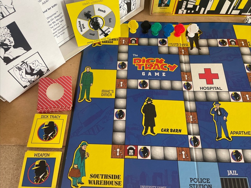 University Games Walt Disney Vintage 1990 The Dick Tracy Board Game ...
