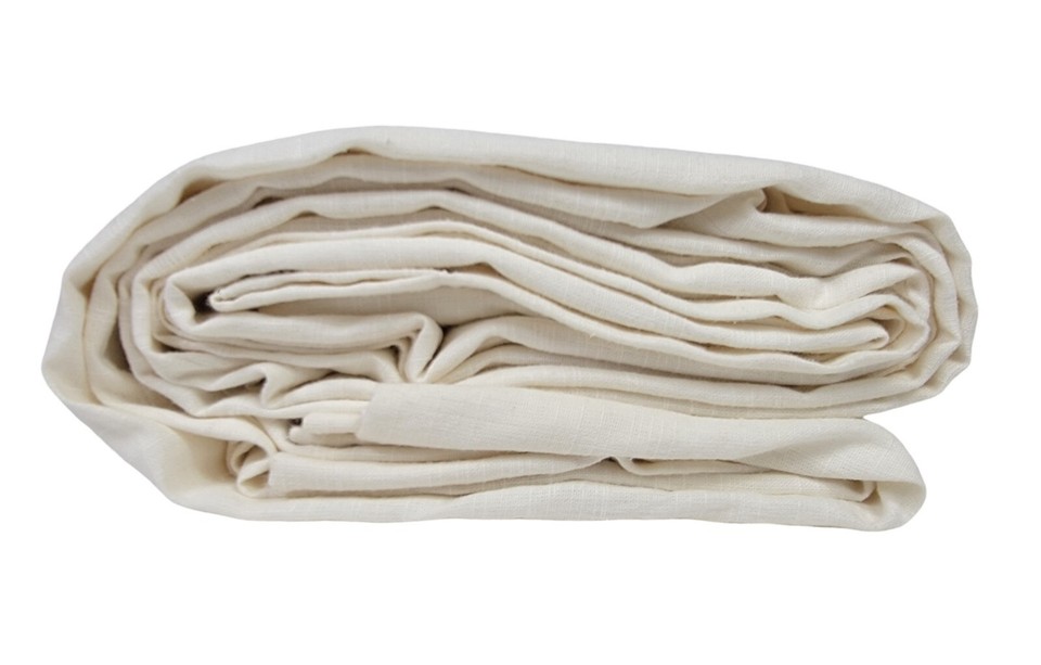 Pottery Barn Emery Linen Cotton Lined Curtain 100x96 Ivory OB USED READ ...