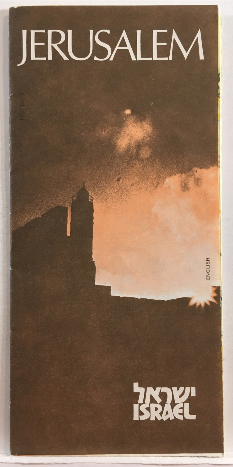 Vintage Travel Brochure/ Map For Jerusalem | Grelly USA