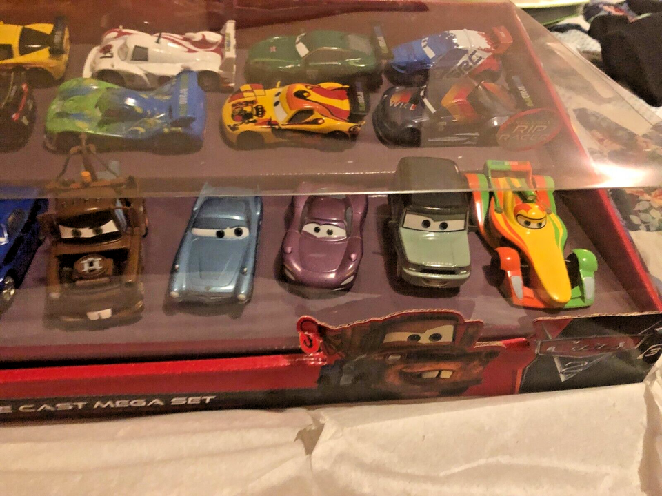 DISNEY STORE CARS 2 PIXAR 20 PC DIESCAST MEGA SET EXCLUSIVE RIP RACER ...