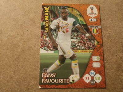 SADIO MANE (SENEGAL), FOOTBALL TRADING CARD PANINI #JT29 | eBay