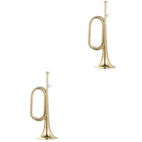2 Count Bug Trumpet Child Vintage Bugle Musical Instruments Bugels | eBay