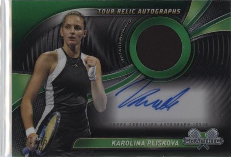 2024 Topps Graphite - Tour Relic Autographs Karolina Pliskova #TRA-KPA ...