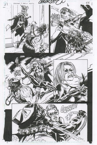 Batman original art page Rodolfo Damaggio signed Chuck Dixon Bane | eBay