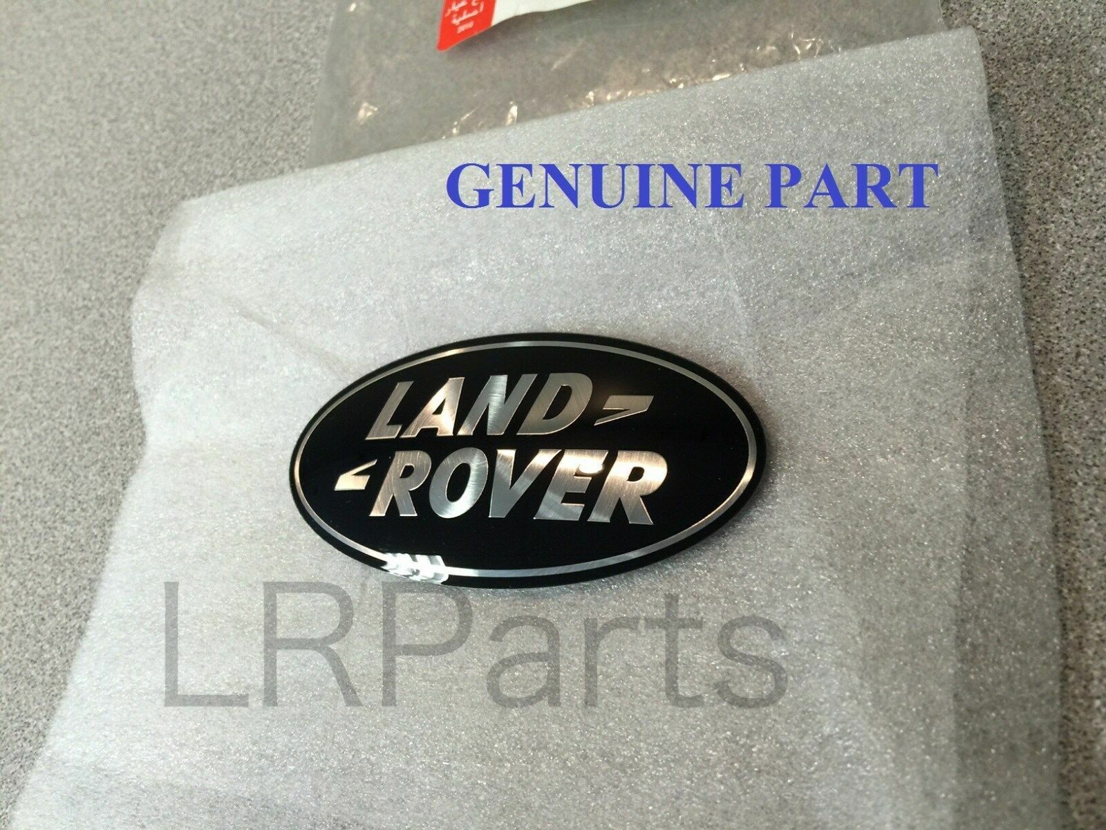 Land Rover Range Rover L322 03-06 Black On Silver Grille Badge Genuine ...