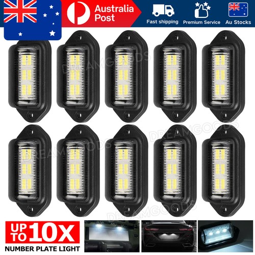 6 LED License Number Plate Light Lamps for Truck SUV Trailer Lorry 12 ...