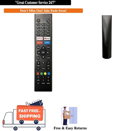 Ergonomic Remote Control Compatible with Sceptre Smart TVs - No Setup ...