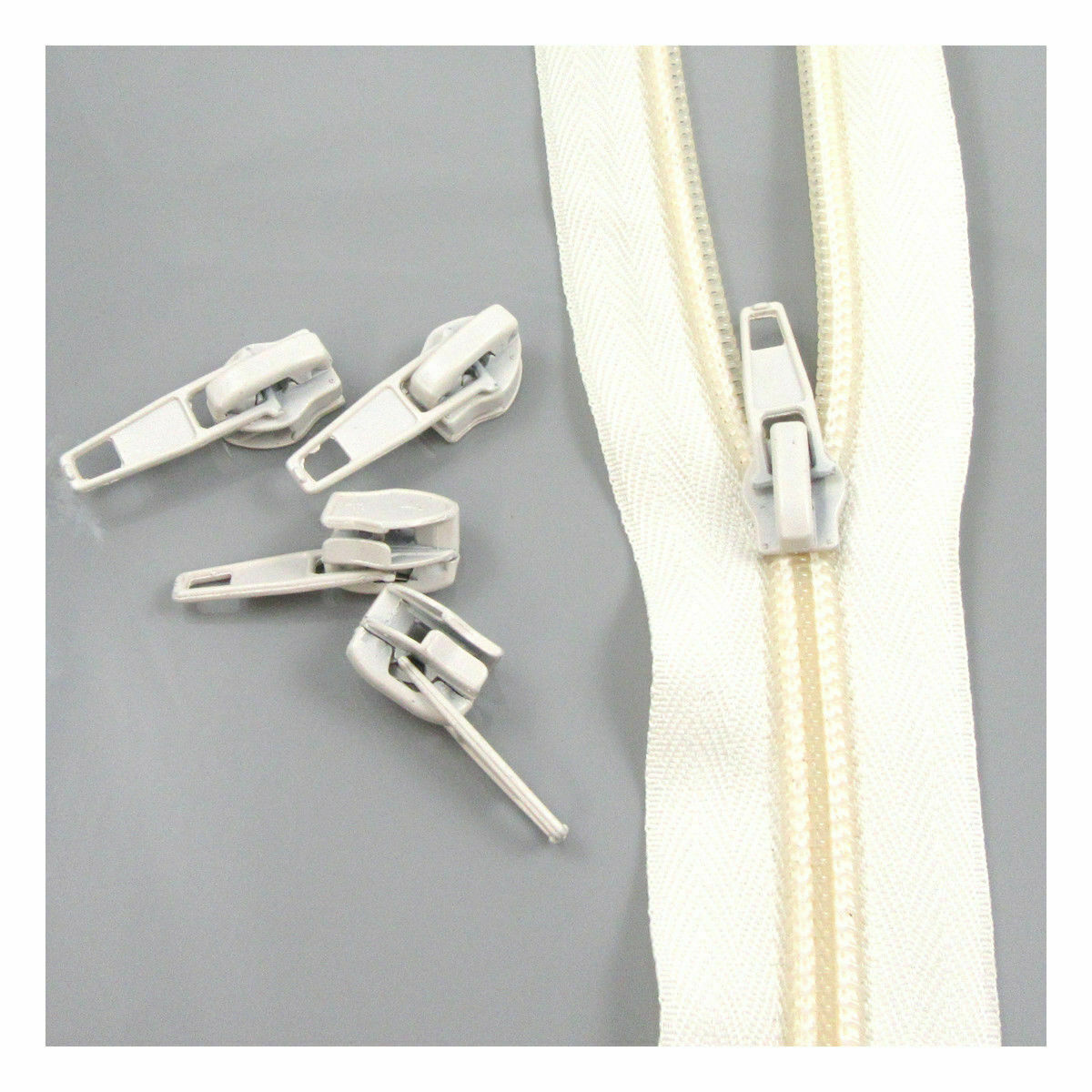 No.5 CONTINUOUS ZIP AUTO LOCK SLIDER *32 COLOURS* CUSHIONS 5/10/25/50 ...