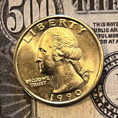 1990 D Washington Quarter - Uncirculated - Proof Like! Combined ...