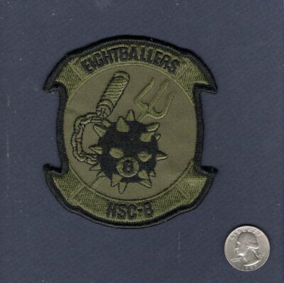 HSC-8 EIGHTBALLERS US NAVY Combat Helicopter Subdued Squadron Jacket ...