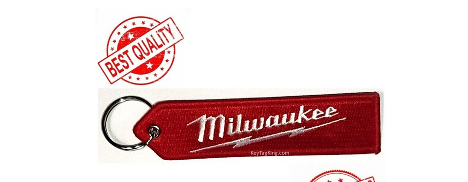 Milwaukee Keychain Patch Embroidered Keychain Milwaukee Merch Key Fob ...