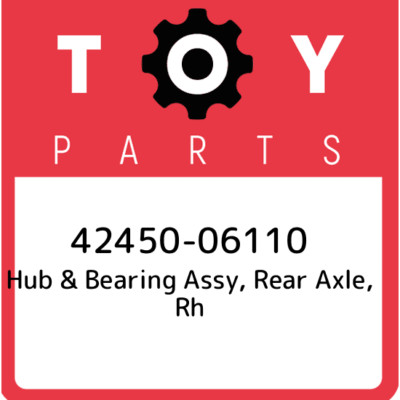 42450-06110 Toyota Hub & bearing assy, rear axle, rh 4245006110, New ...
