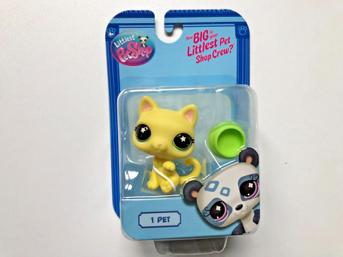 LPS Littlest Pet Shop G7 P Promo Yellow Cat NIB | eBay